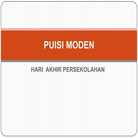 Puisi moden | PPT