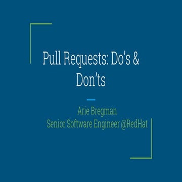Pull request and code review