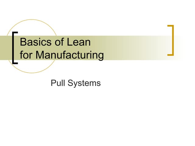 Basics Of Lean | PPT