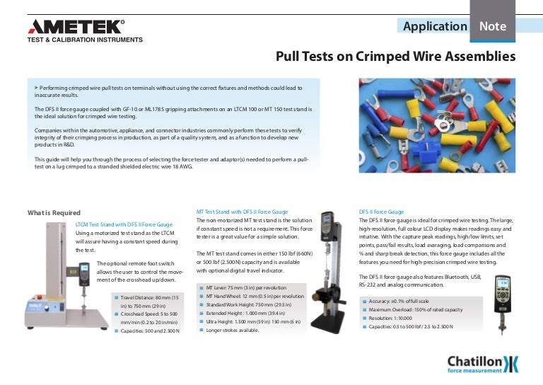 How to Perform Pull Tests (Tensile Tests) on Crimped Wire Terminals