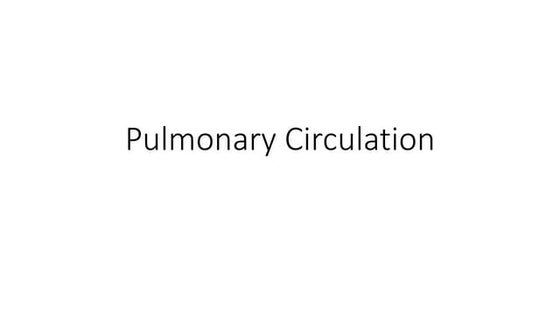 Pulmonary and systemic circulation | PPSX