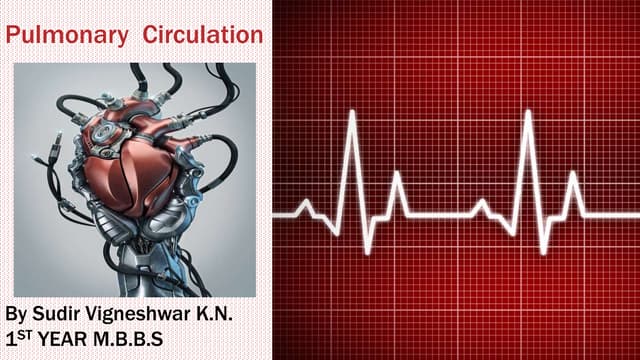 Pulmonary circulation | PPT