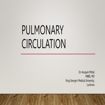 Pulmonary circulation | PPT