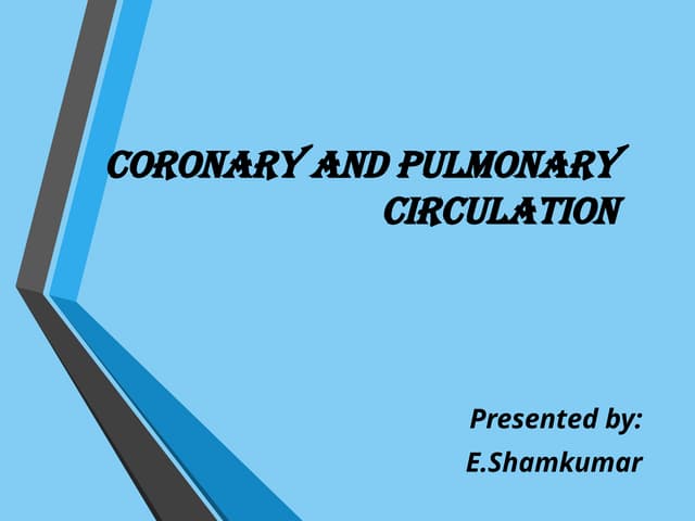 Pulmonary and systemic circulation | PPSX