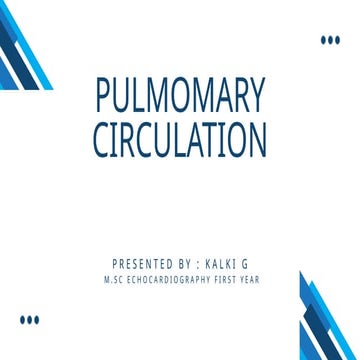 Pulmonary Circulation PPT final for easy | PPTX