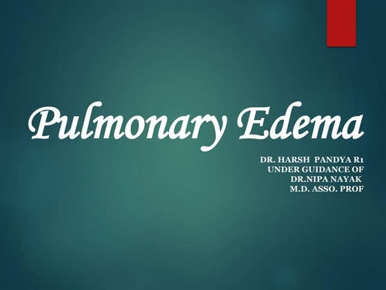 Pulmonary edema | PPT