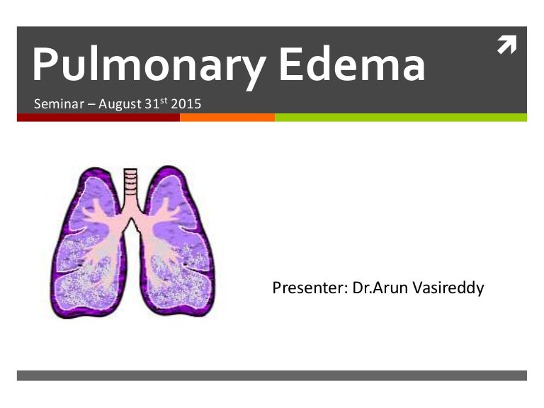 Pulmonary Edema Pathophysiology