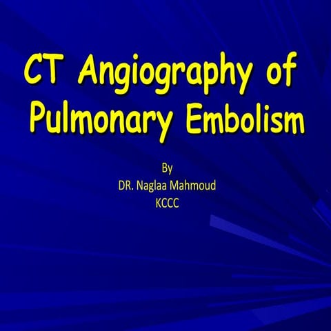 Pulmonary embolism | PPT