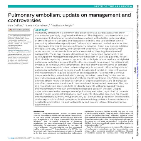 Pulmonary embolism update on management and controversies.pdf
