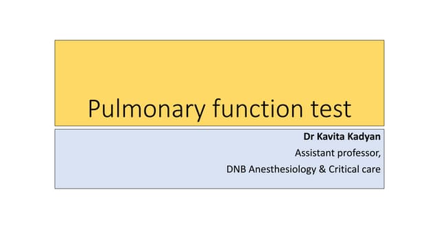 Bedside Pulmonary Function Tests ,Lung Funtion Test.pptx