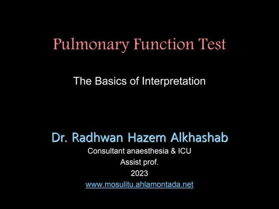 Pulmonary Function Test Pptx Lung And Respiratory Health Diseases And Conditions