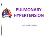 Pulmonary hypertension (2014) dr.tinku joseph | PPT