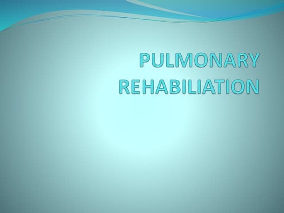 physiotherapy management for chronic obstructive pulmonary disease ...