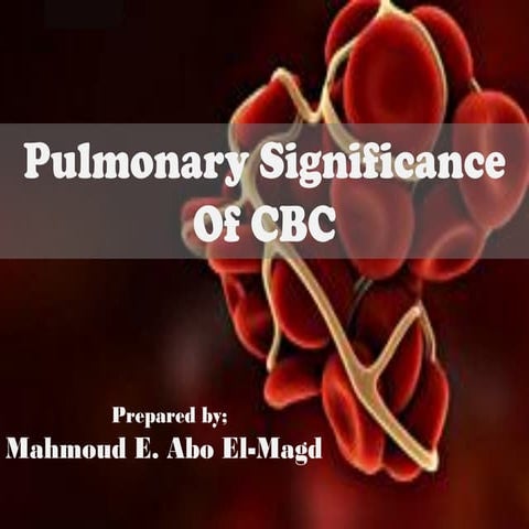 Pulmonary significance of CBC | PDF