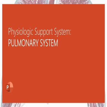 Pulmonary System.pptx | Lung and Respiratory Health | Diseases and ...