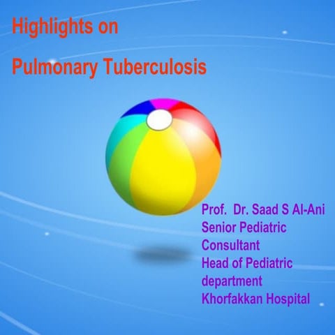 Pulmonary TB | PPT | Lung and Respiratory Health | Diseases and Conditions