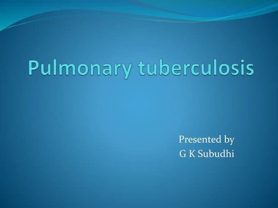 Tuberculosis (Oral pathology and Oral medicine) | PPT