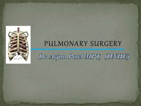 pneumonectomy | PPT