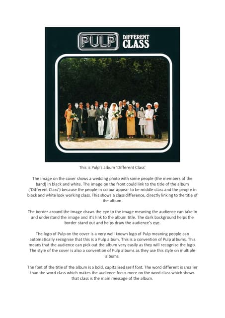 Blur album cover analysis | DOCX