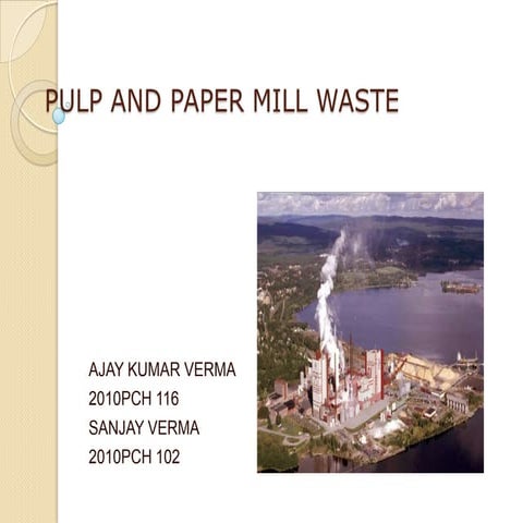 Paper Manufacturing process | PPTX