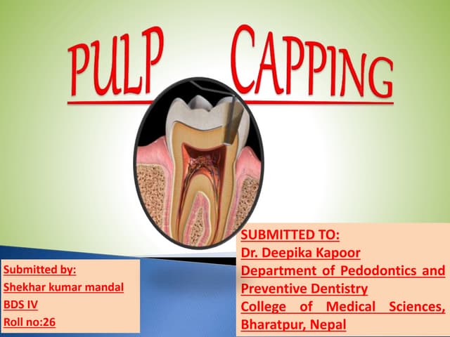 Direct and Indirect pulp capping