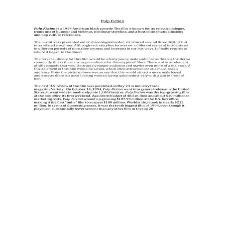 Pulp Fiction Info | PDF