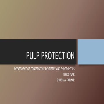 Pulp protection | PPTX