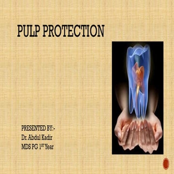 Basic goal of conservative dentistry is to preserve the health of ...