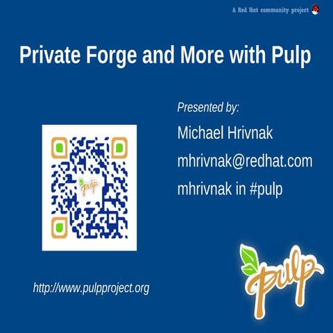Pulp - Software Repository Management - a brief introduction | PDF