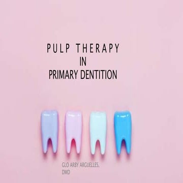 Pulp therapy | PPTX