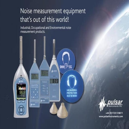 Pulsar Instruments - Occupational Noise Measurement | PDF