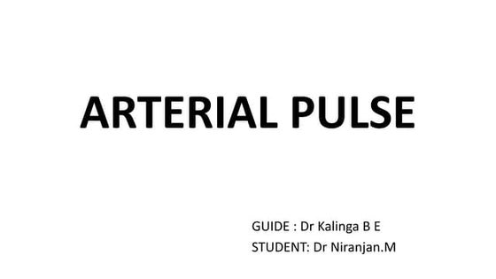 Types of Arterial pulses | PPT | Heart and Cardiovascular Diseases ...