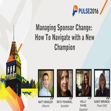 Change Management Framework: Step 2 - Sponsorship is one of the Most ...