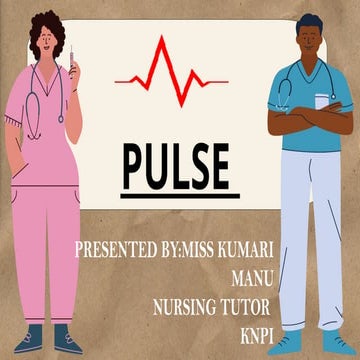 different types of pulse, normal physiology | PPTX