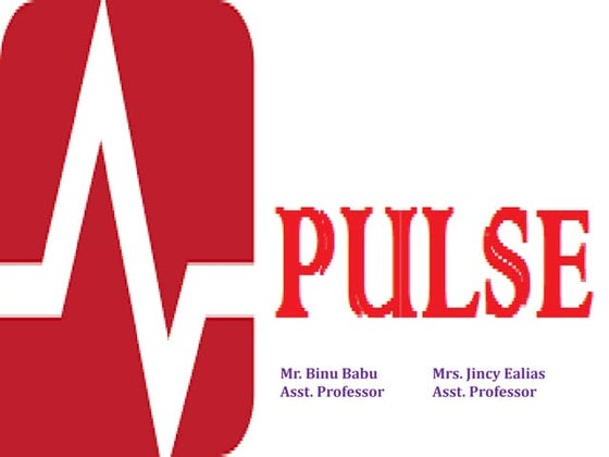 DIFFERENT PULSE SITES (pulse -introduction & images) | PPT