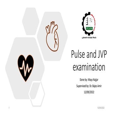 different types of pulse, normal physiology | PPTX