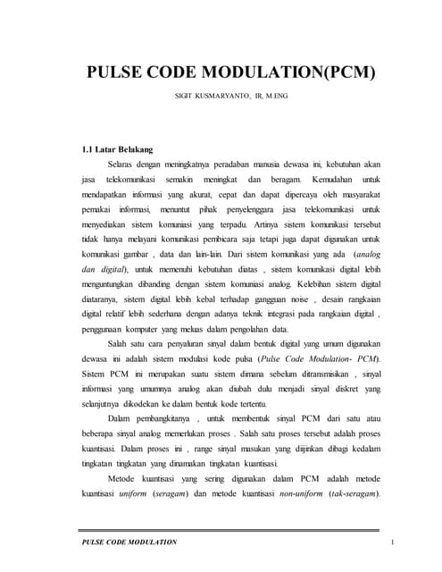 Materi Amplitude Modulation (AM) | DOCX