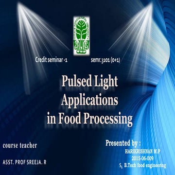 Pulsed light pptt | PPTX
