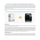 Pulse Flow Vs. Continuous Flow Portable Oxygen Concentrators