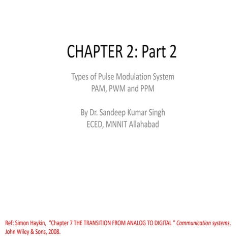 Pulse Modulation System Pam Pwm Ppmpptx 