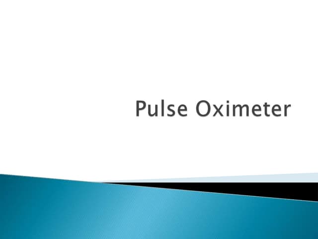 Oxygen saturation basics | PDF