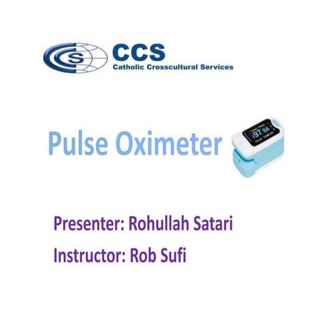 Pulse oximeter | PPTX