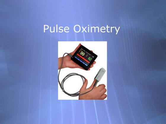 Pulse oximeter | PPT