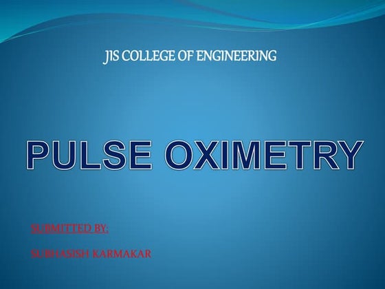 Pulse oximeter | PPT