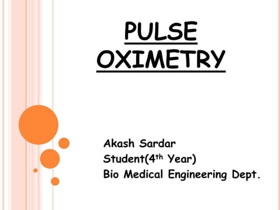 Pulse oximeter | PPT