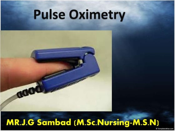 Pulse oximeter | PPT