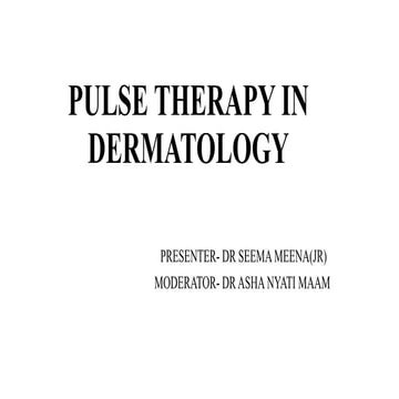 Methyprednisolone Pulse Therapy for Nurses | PDF