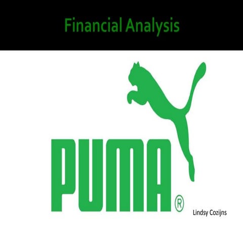 Puma, Financial Analysis (Q4 2011) | PPTX