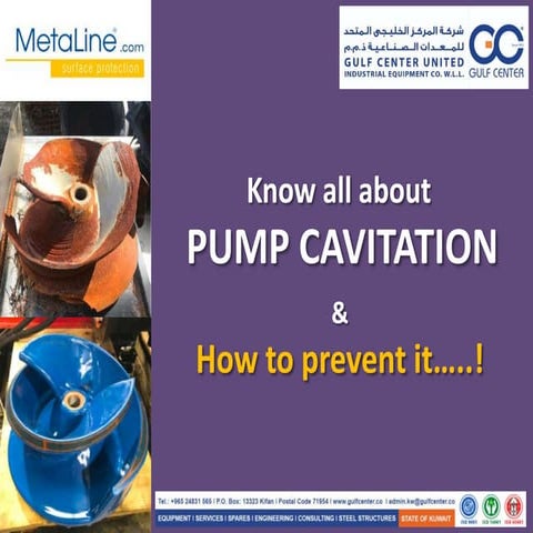 Know all about Pump cavitation & how to prevent it ! | PPTX