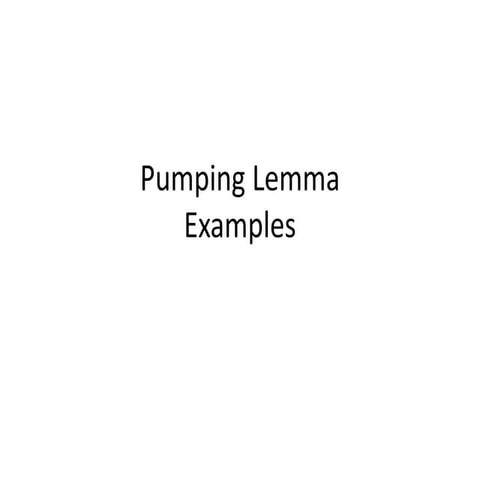 1.10. pumping lemma for regular sets | PPTX